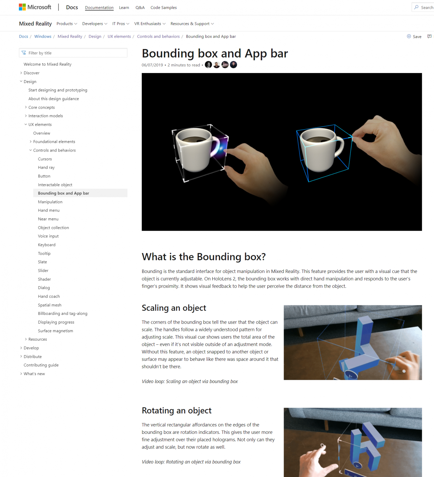 Mixed Reality Documentation - Yoon Park - Mixed Reality Designer